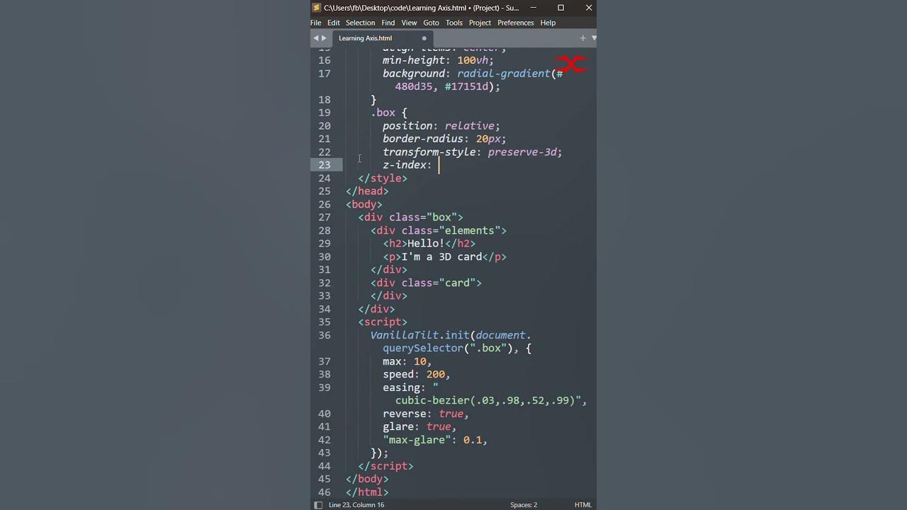 3d Card Effect | HTML CSS JavaScript - YouTube