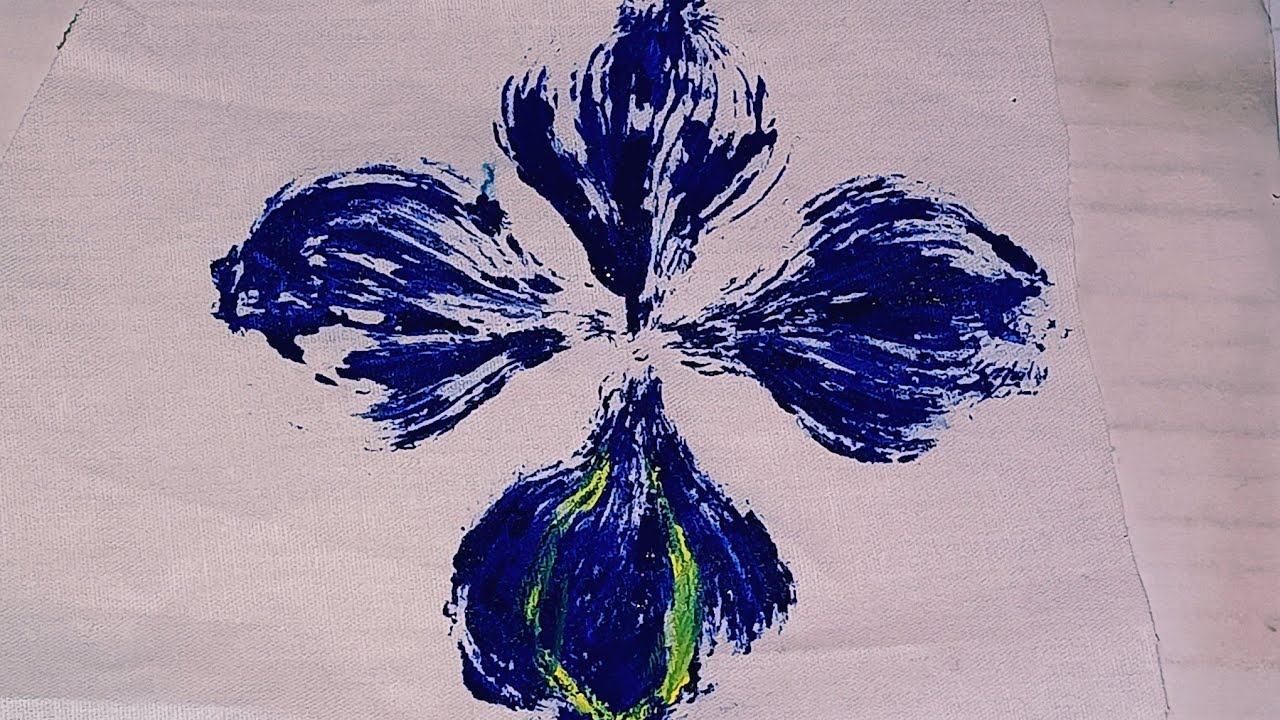 block print with vegetables (onion) - YouTube