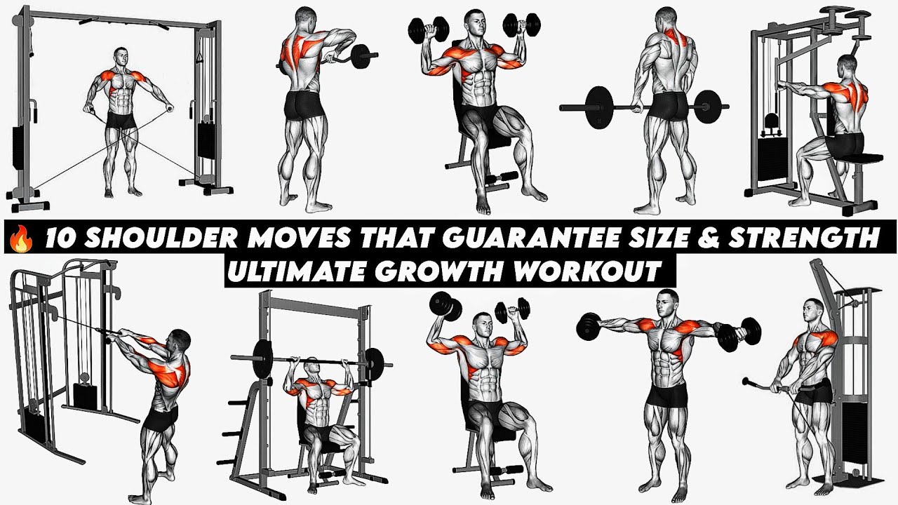 🔥 10 SHOULDER MOVES THAT GUARANTEE SIZE & STRENGTH | ULTIMATE GROWTH ...