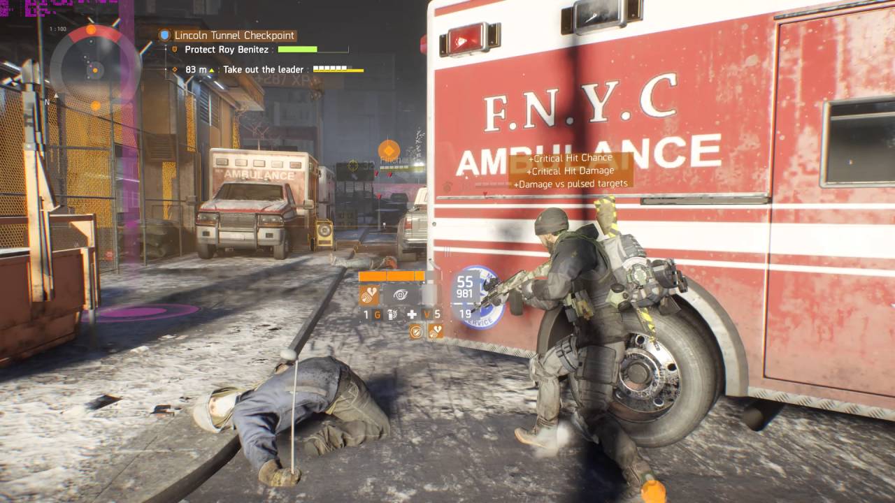 The division - lincoln tunnel checkpoint - challenge solo gameplay part ...