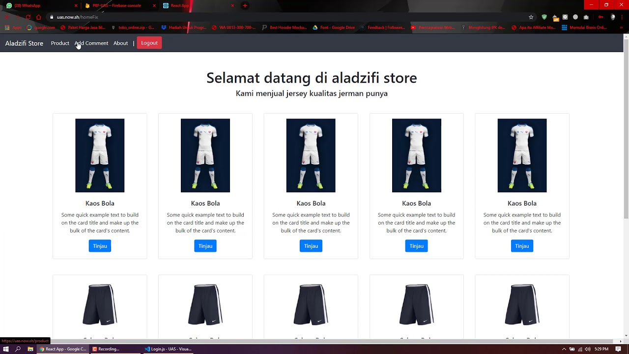 UAS Pemrograman Berbasis Framework - YouTube