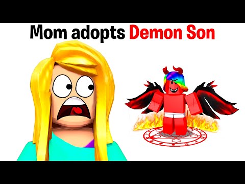 Mom adopts Demon Son in Brookhaven.. 😈(Roblox)