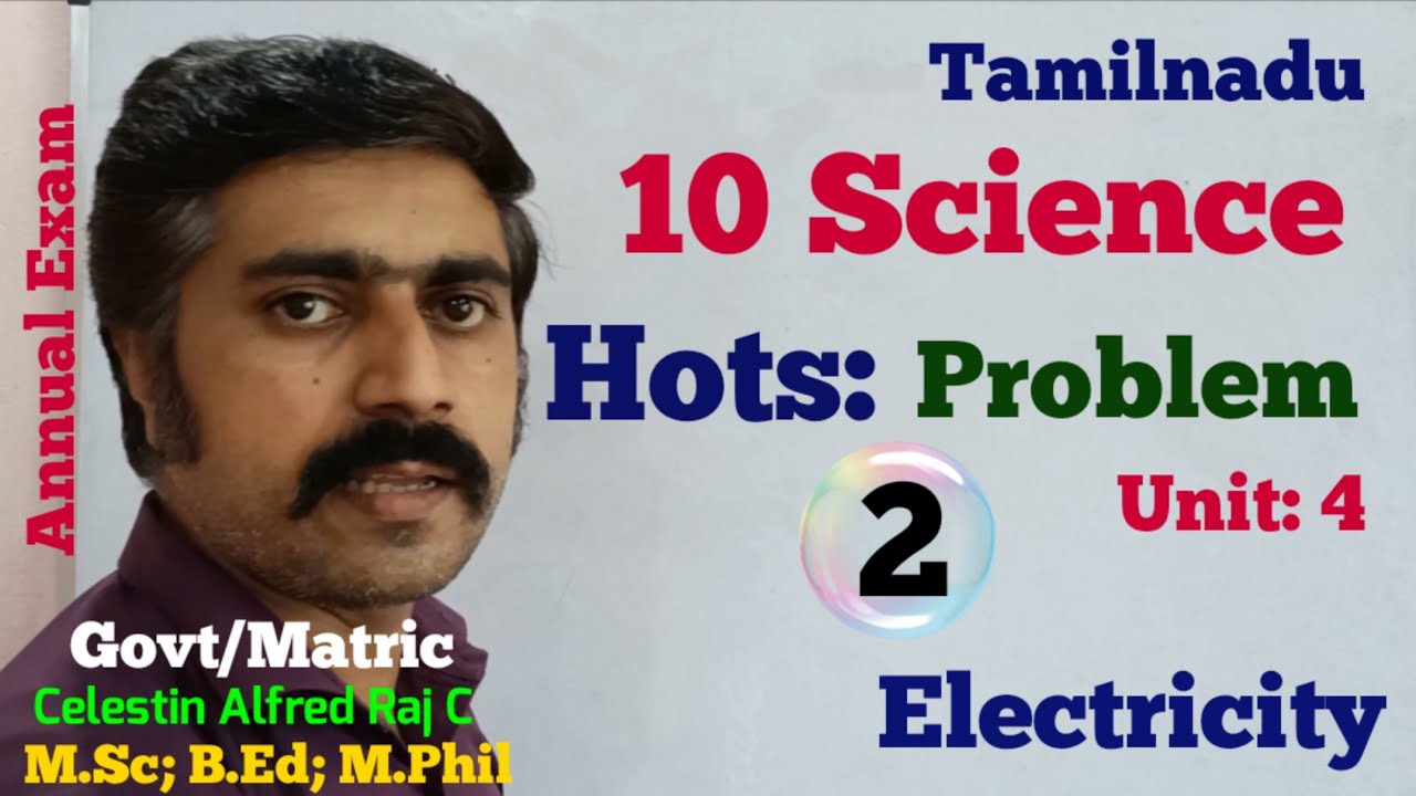 10 Science|Hots|Book Back Problem 2|Unit 4|Electricity|sky physics ...