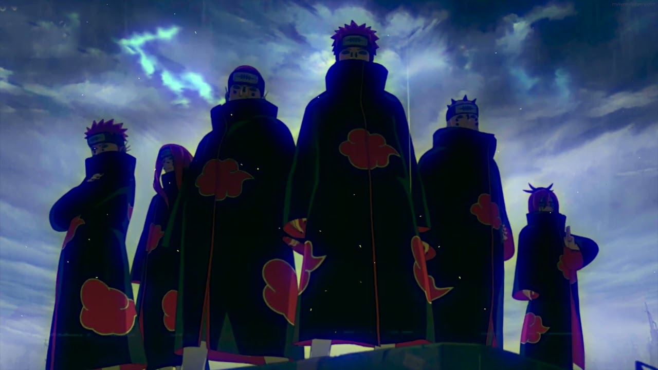 LIVE WALLPAPER- AKATSUKI Gang Lightning (LINK BELOW) - YouTube
