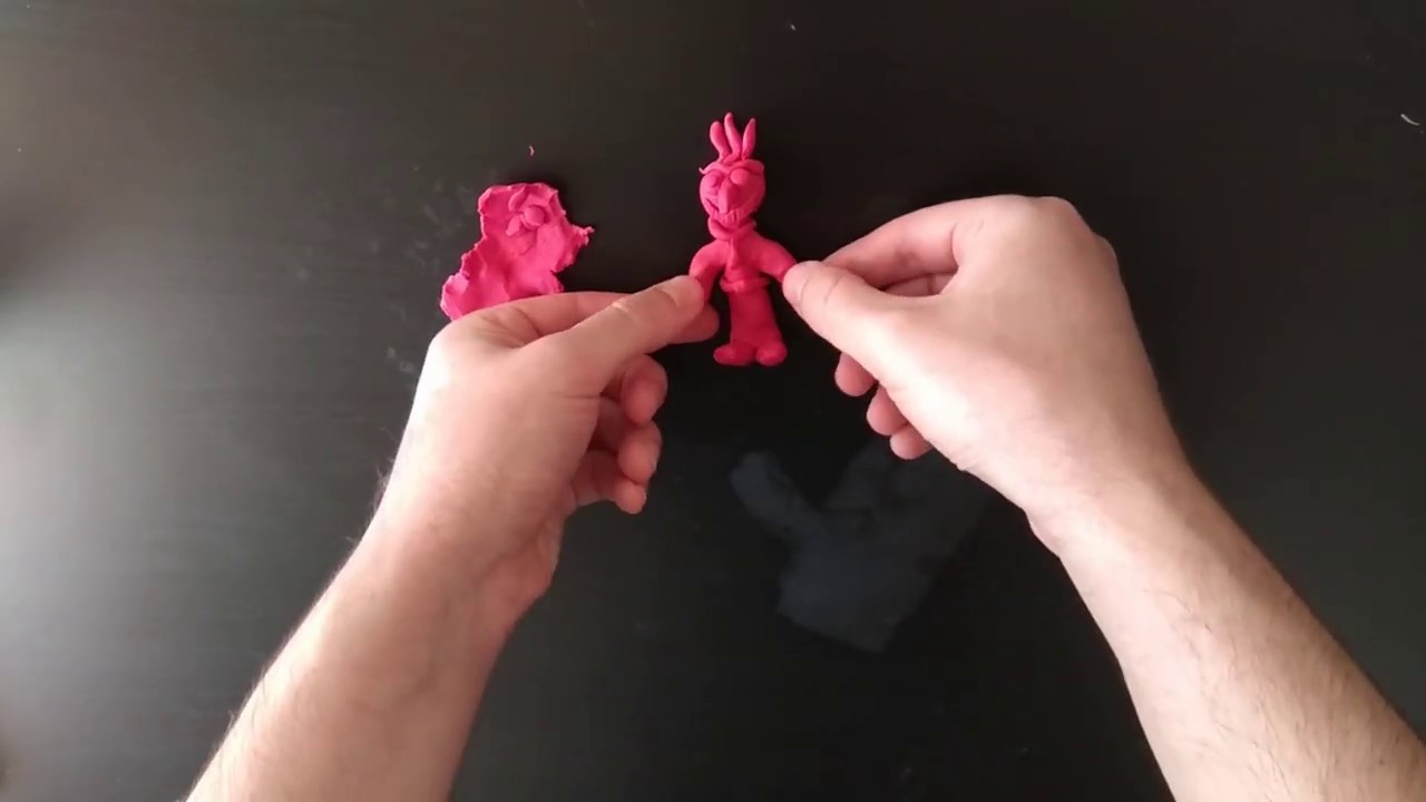 How to make easy a simple little human figure from plasticine or clay ...