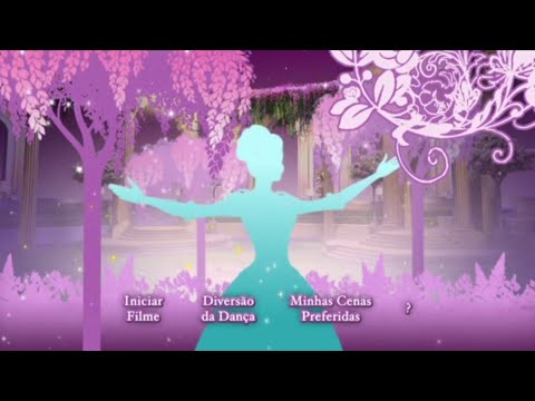 Menu do DVD Barbie™ em as 12 Princesas Bailarinas