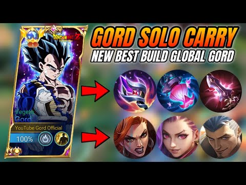 GLOBAL GORD BEST ONE SHOT BUILD 100% META DESTROYER TO RANK UP FAST!! BUILD GORD MOBILE LEGENDS