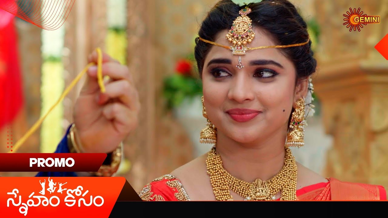 Sneham Kosam- Promo |20 Nov 2024 | Telugu Serial | Gemini TV - YouTube