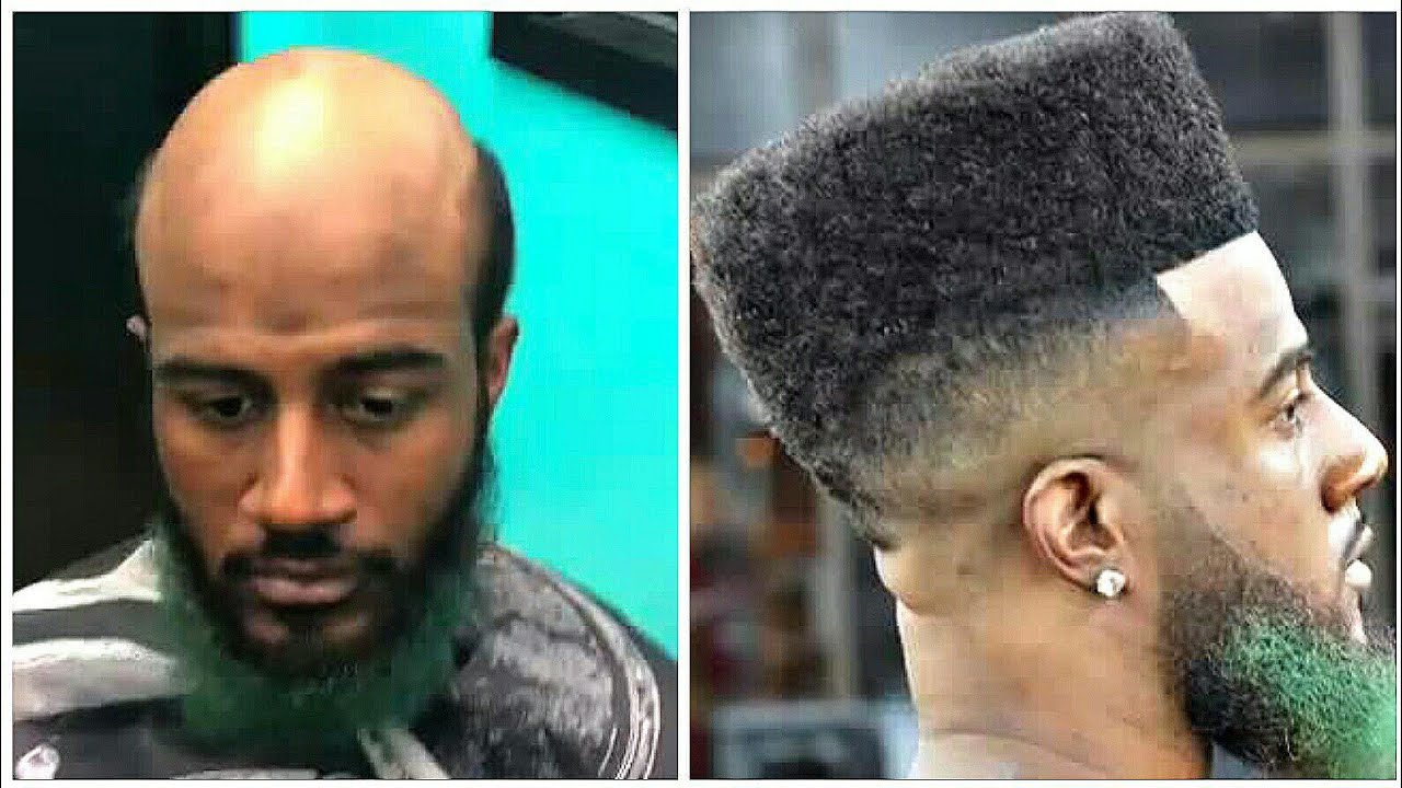 Hair Unit / Man Weave Transformation #29 | High Top Cut By Tap - YouTube