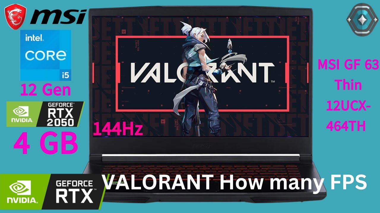 MSI GF 63 Thin 12UCX-464TH i5 12 Gen RTX 2050 4GB Ram 16 144Hz pannel ...