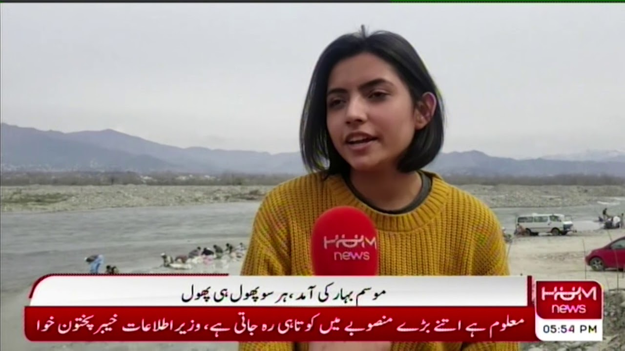 Flowers are visible in the spring in Swat sherin zada hum news - YouTube