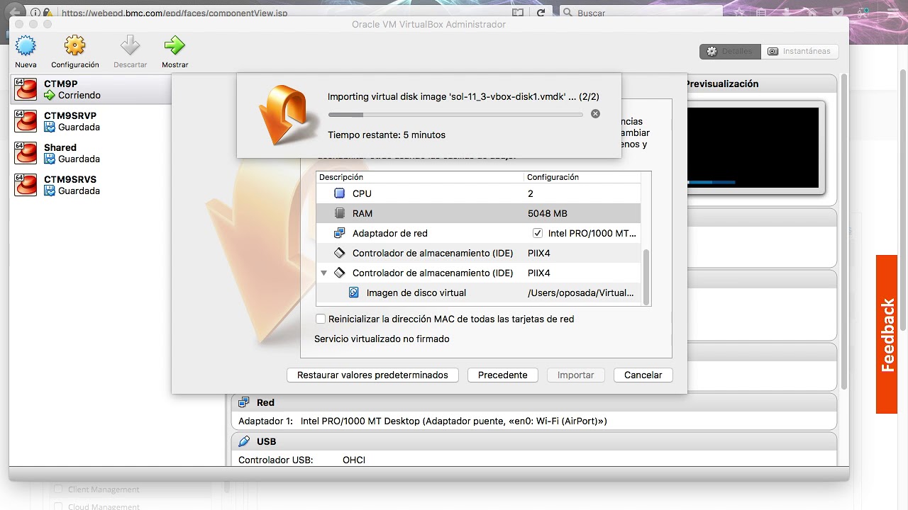 Como importar una Maquina virtual en formato .ova en VirtualBox - YouTube