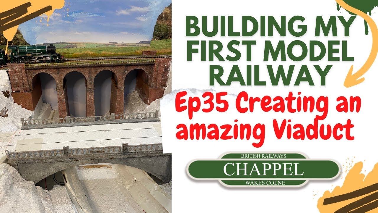 35 Building my first model railway - Creating an amazing viaduct - YouTube