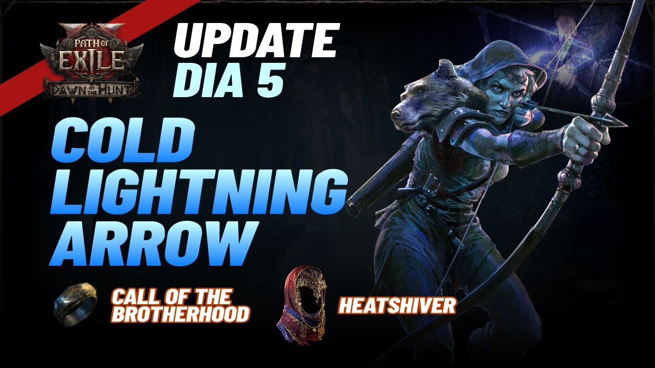 [POE 2] UPDATE Dia 5 da agora COLD Lightning Arrow Deadeye! - YouTube