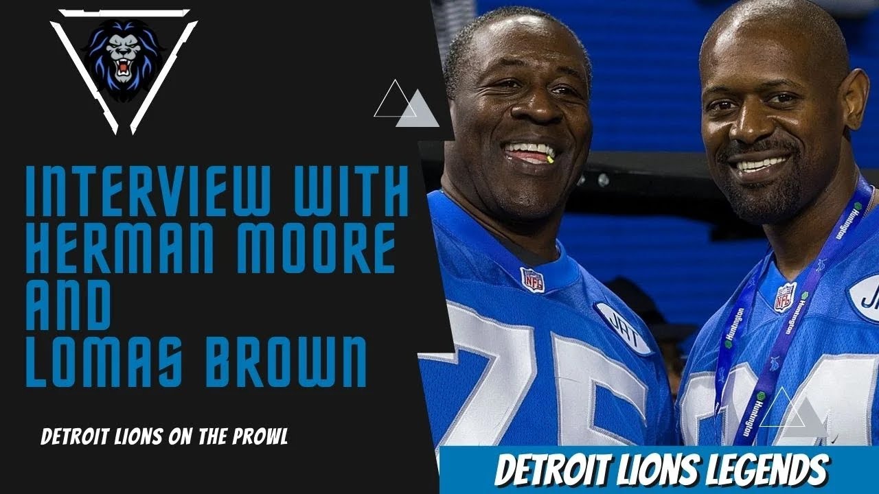 Detroit Lions Legends Herman Moore And Lomas Brown - YouTube