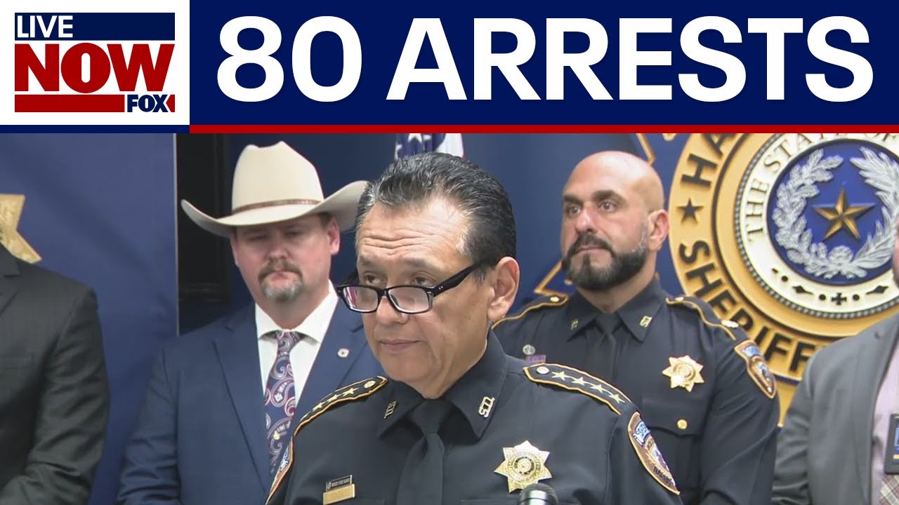 80 arrests made in Harris County, TX warrant roundup - YouTube