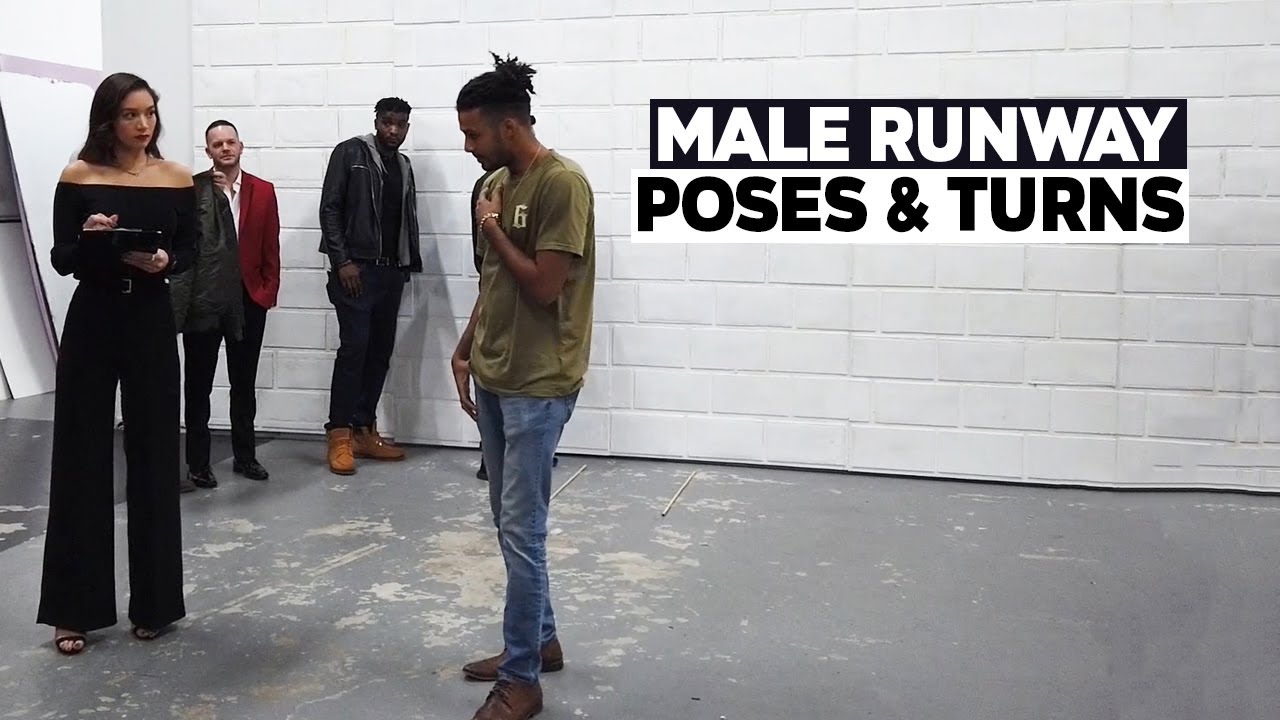 Male Runway Walk Poses And Turns At The Midpoint - YouTube