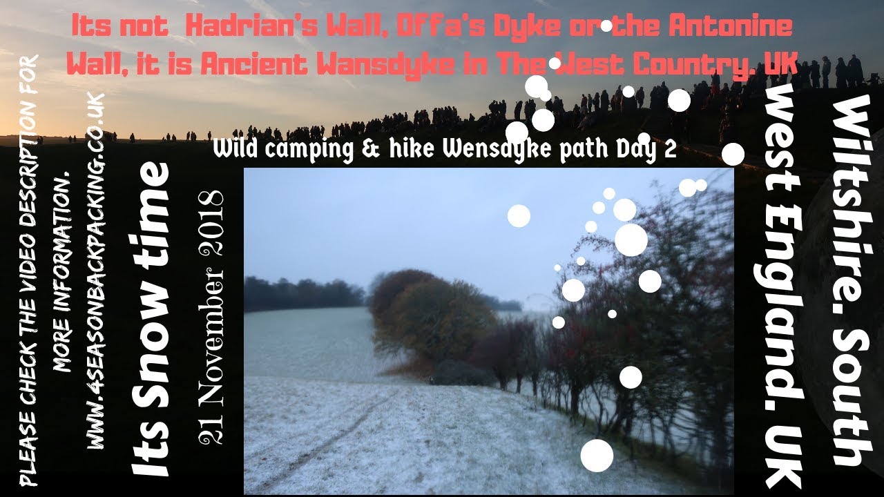 E2. Hiking Wansdyke path ditch and bank. Solo Wild camping & hiking in ...