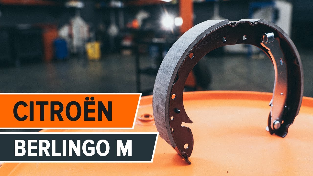 Hoe een remschoenen achteraan vervangen op een CITROËN BERLINGO M ...