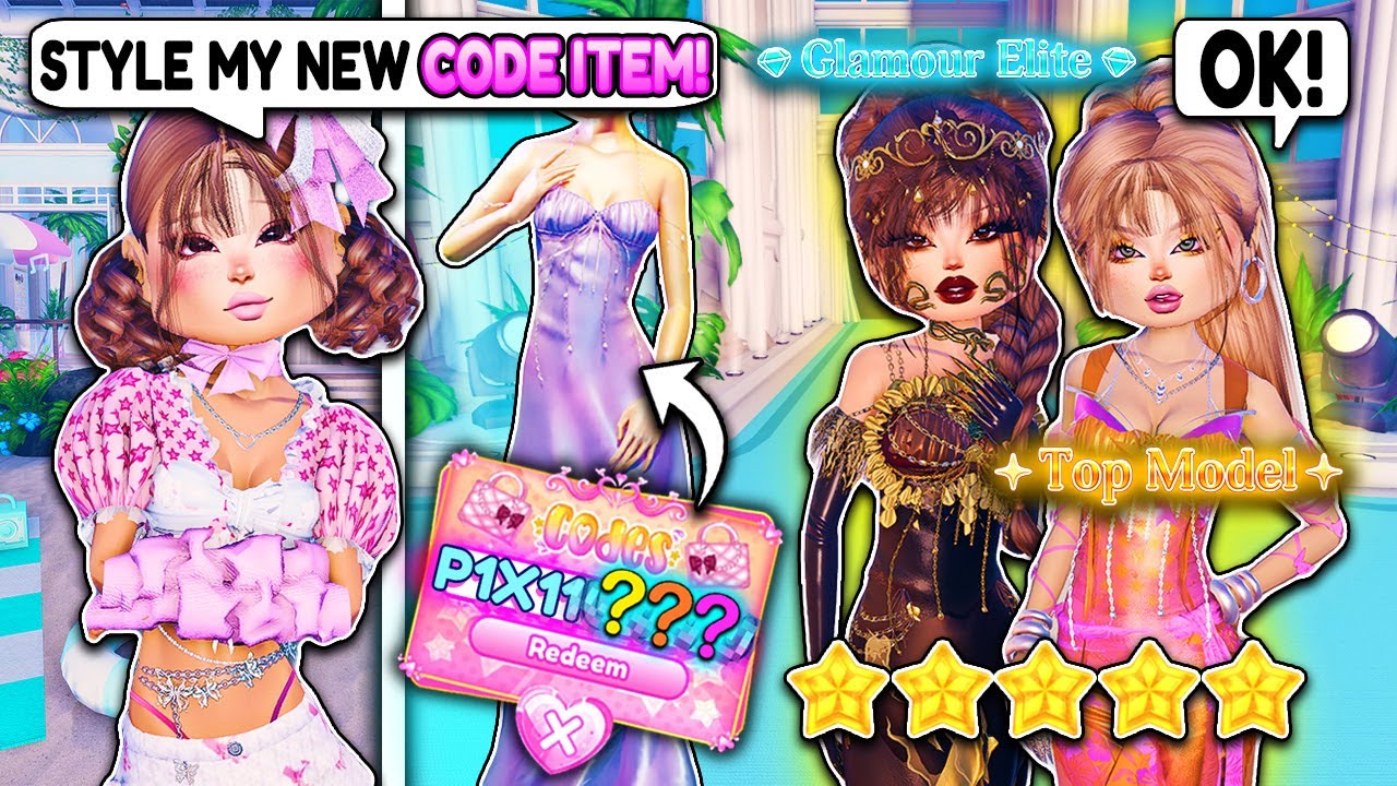 FORCING TOP MODELS to STYLE *MY NEW CODE ITEM* for EVERY ROUND in DRESS TO IMPRESS! - YouTube