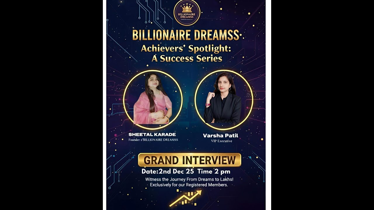 Achievers Spotlight The success series with VIP EXECUTIVE Varsha Patil ...