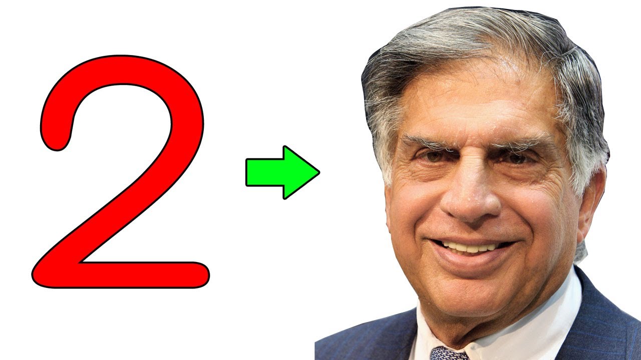 Number 2 into Ratan Tata drawing easy - Drawing tribute to Legend Ratan ...