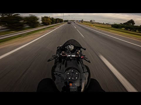 YAMAHA YZF R6 - SUNSET RIDE - PURE SOUND - 4K
