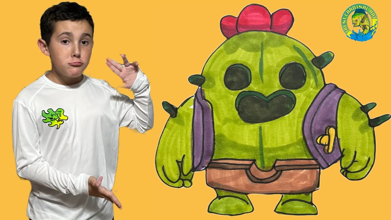 SPIKE FAN? Learn to Draw Your Favorite Brawl Stars Character Now - YouTube