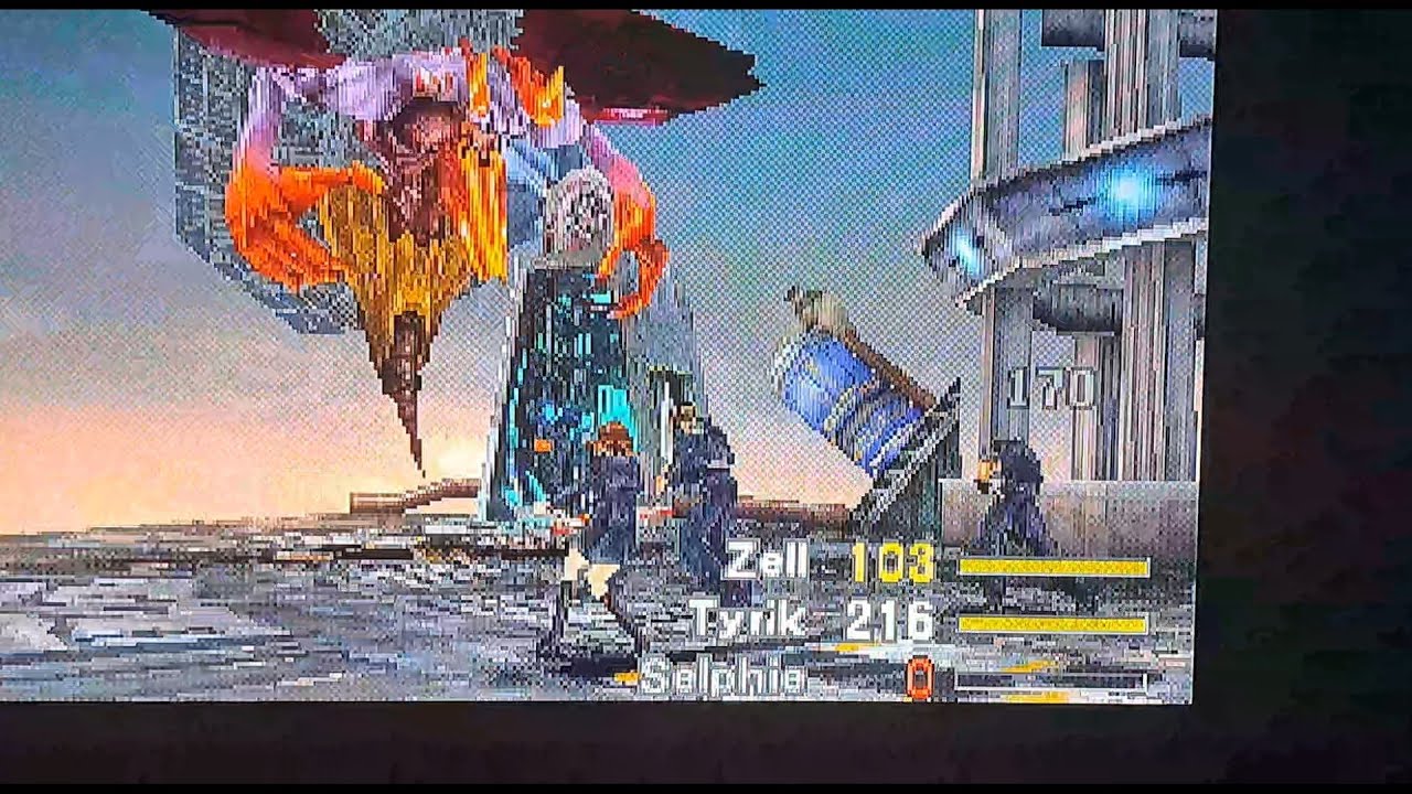 Final Fantasy VIII Giant Creature Whirlwind Breath Downed Selphie ...