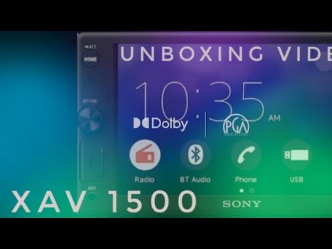 UNBOXING XAV 1500 SONY DOUBLE DIN CAR STEREO SYSTEM, - YouTube