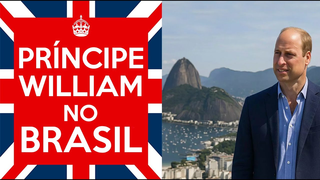 👑Príncipe William no Brasil 😍 como foi seu primeiro dia no Rio de ...