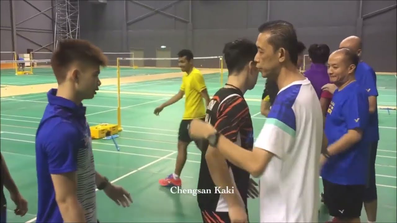 badminton training couch misbun lee chong wei soo teck zhi - YouTube