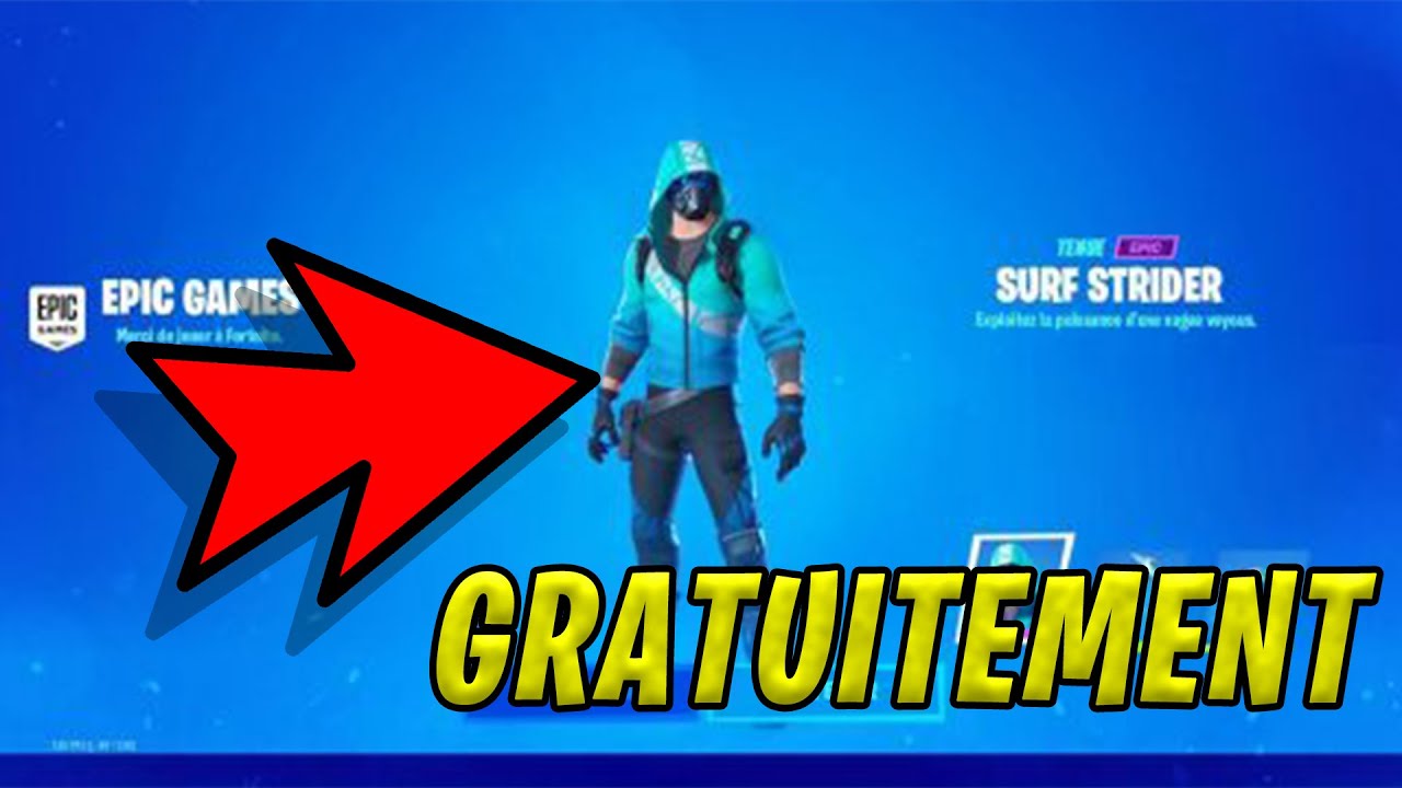 Obtenir GRATUITEMENT le nouveau pack skin SURF STRIDER sans JOUER SUR ...