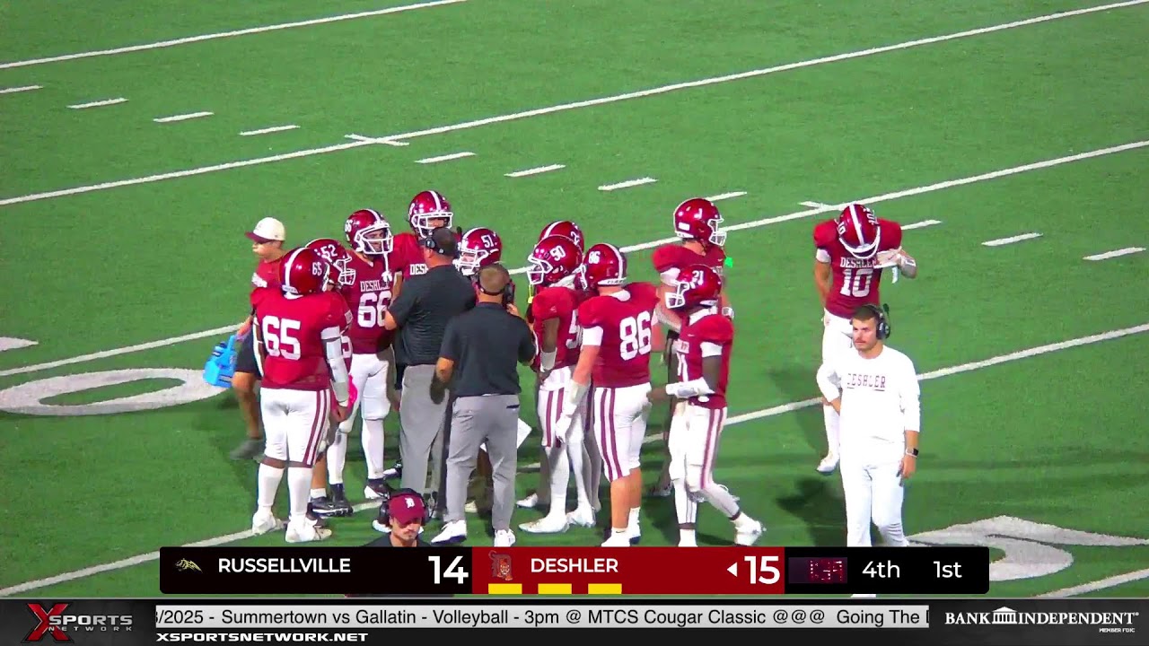 Deshler vs Russellville HS Football | AL HS Football Presented By Bank ...