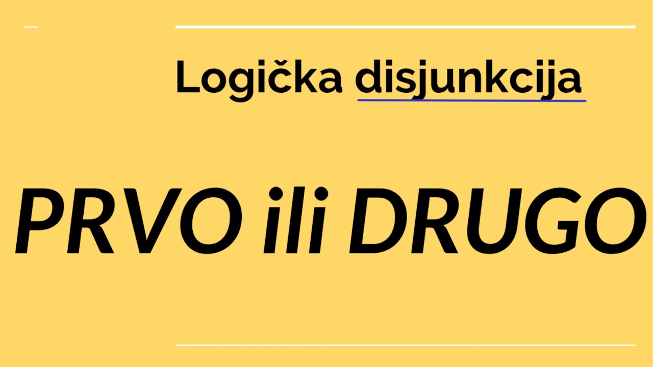 LIJEPA ili PAMETNA † Logička disjunkcija sudova - YouTube