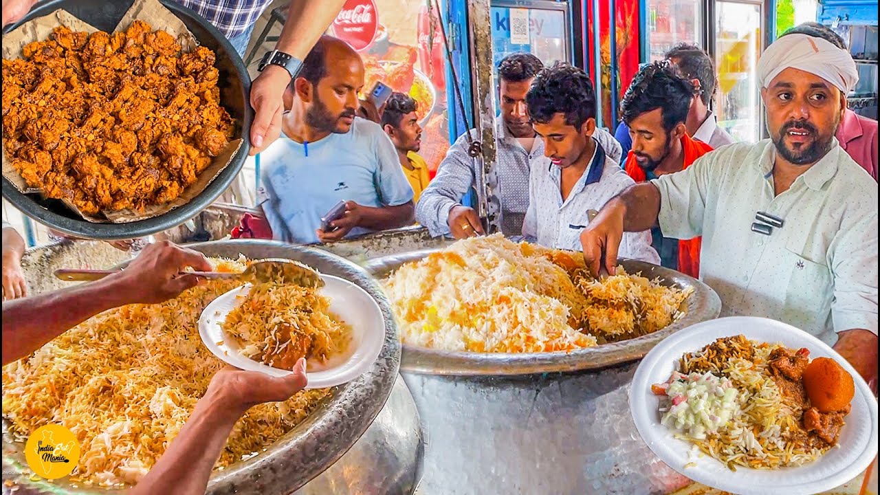 Famous Kaka Biryani Ki Biggest Degh Wali Cheapest Chicken Biryani Rs ...