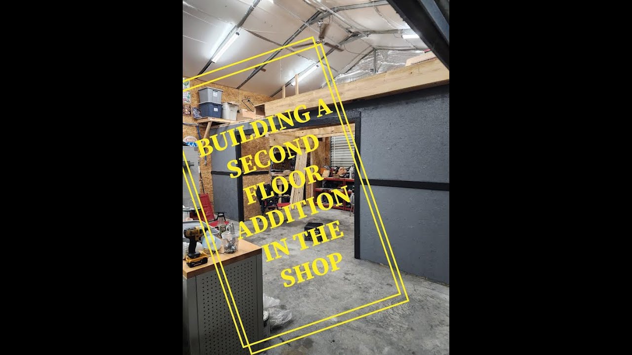 building second floor addition in the shop - YouTube