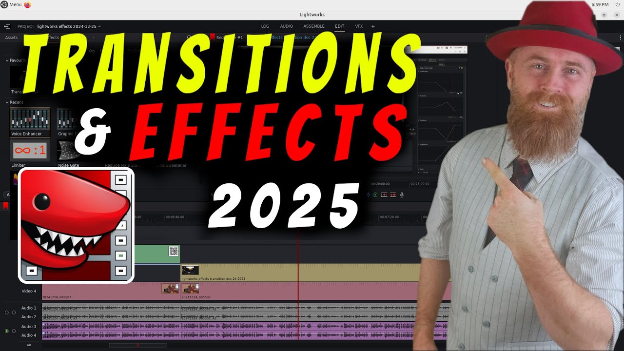 Learn to add Effects & Transitions in Lightworks Video Editor in Less ...