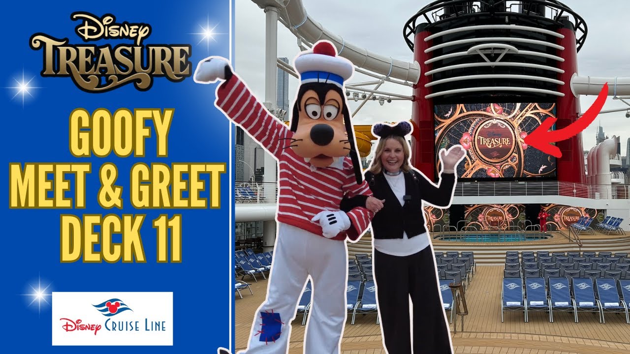 Disney Cruise Line TREASURE | GOOFY Character Meet Greet | FIRST LOOK ...