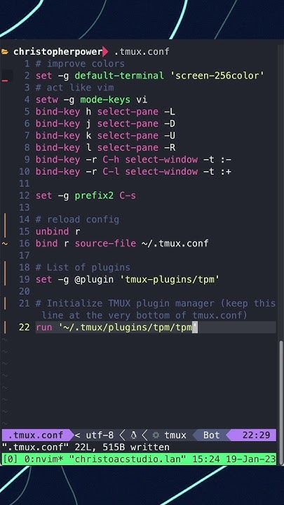 Make tmux BEAUTIFUL by doing this - YouTube