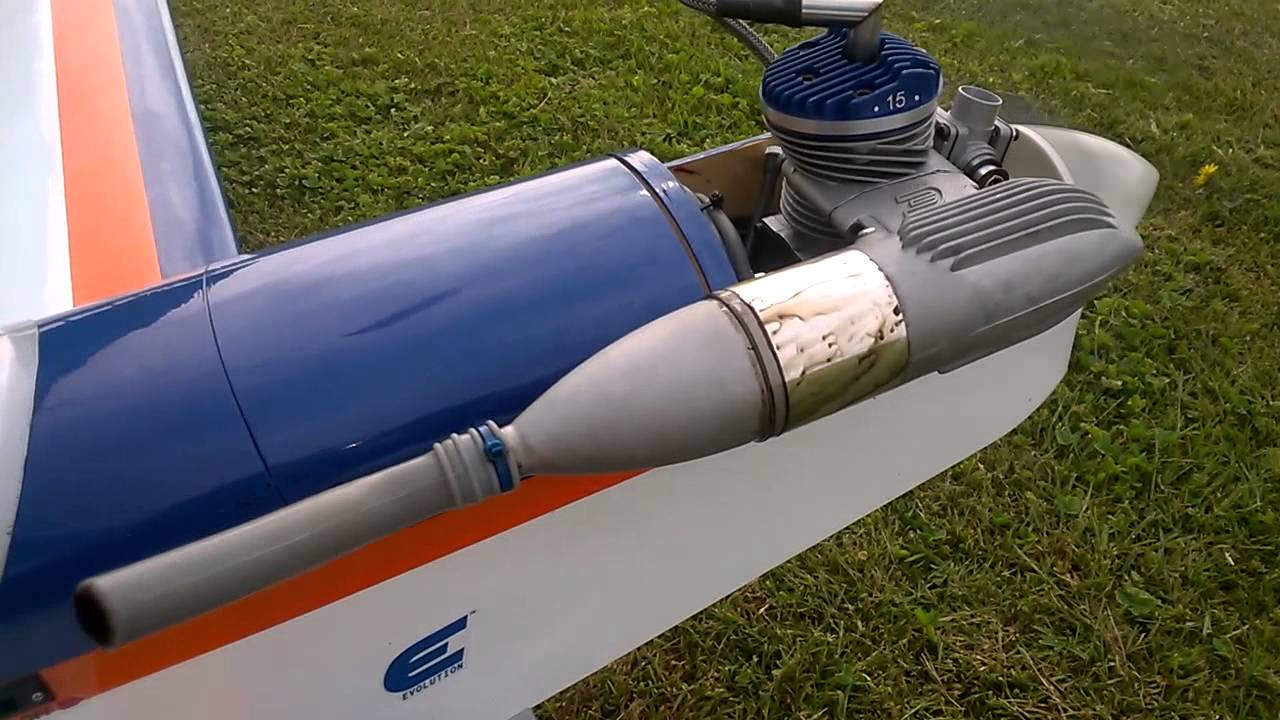 Evolution 15cc gas. New muffler design... Leaking - YouTube