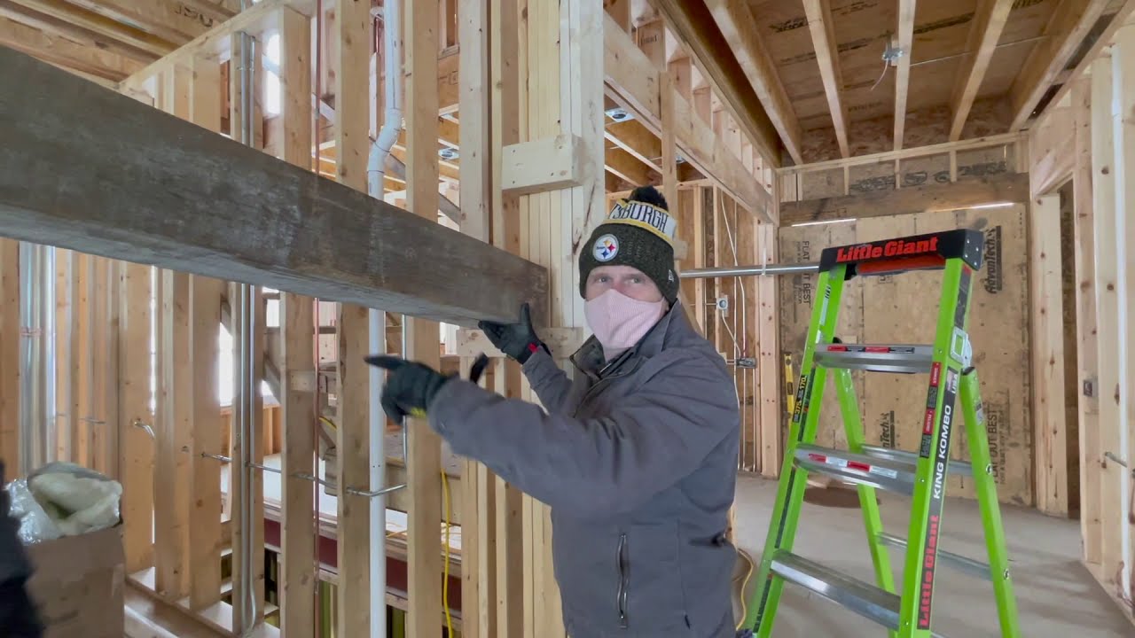 SSDB Reclaimed Barn Beam Installation - YouTube