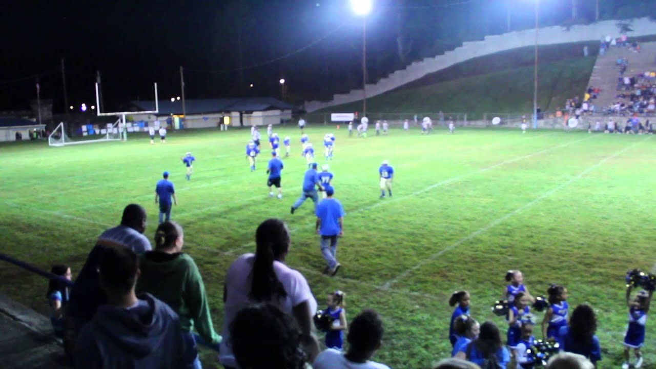 Mt. Hope WV Mustang's Football Last Second Win 9/20/14 - YouTube