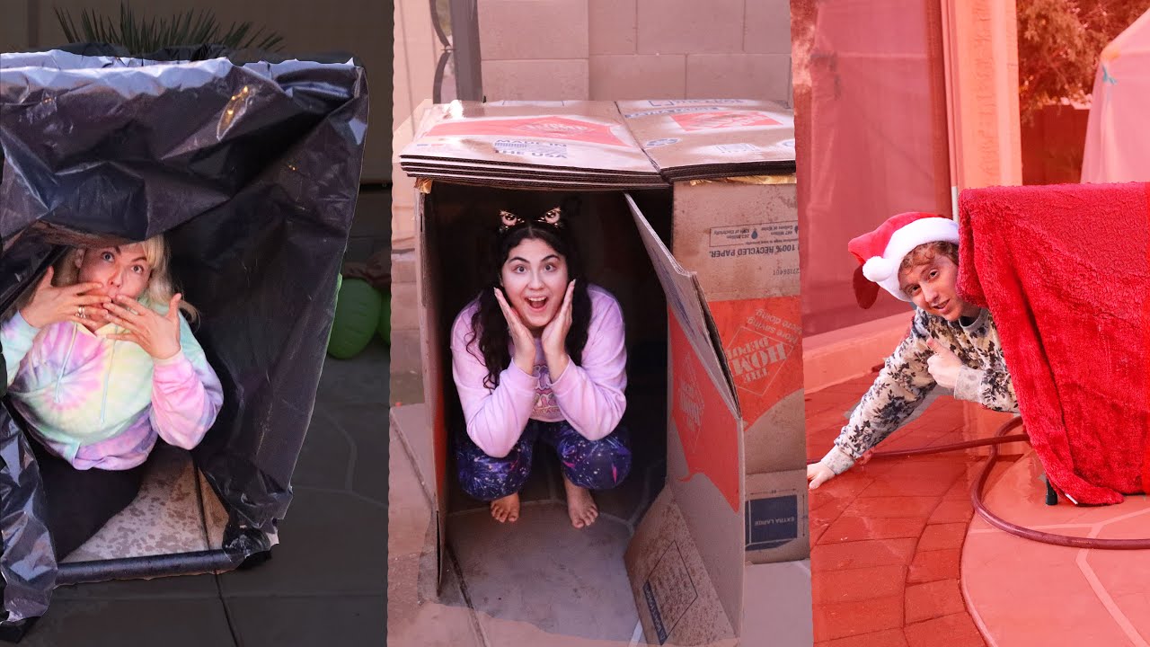 ONE COLOR DIY SURVIVAL HOUSE CHALLENGE! - YouTube