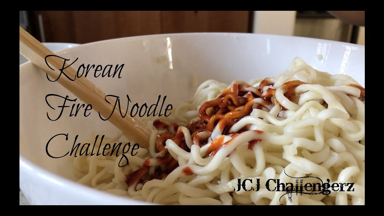 Korean Fire Noodle Challenge - YouTube