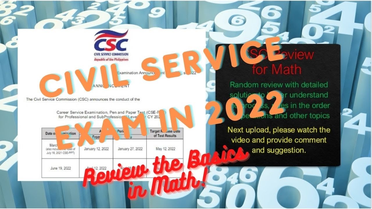 CSC EXAMINATION 2022. - YouTube
