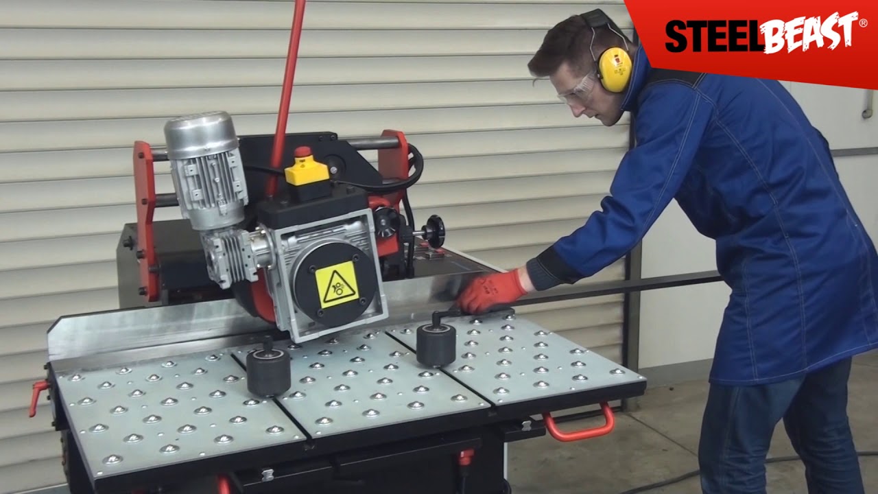 Bevelling Machine for Heavy Duty Steel Plate & Profiles - SBM500 - YouTube
