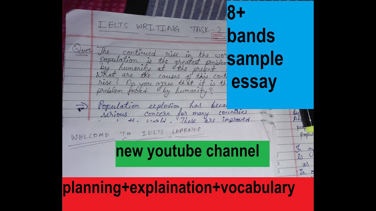 IELTS writing task 2 (8+ bands) - YouTube