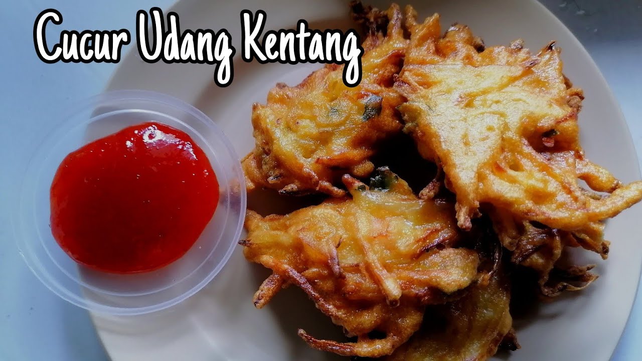 Cucur Udang Kentang Ranggup Di luar lembut Di dalam - YouTube