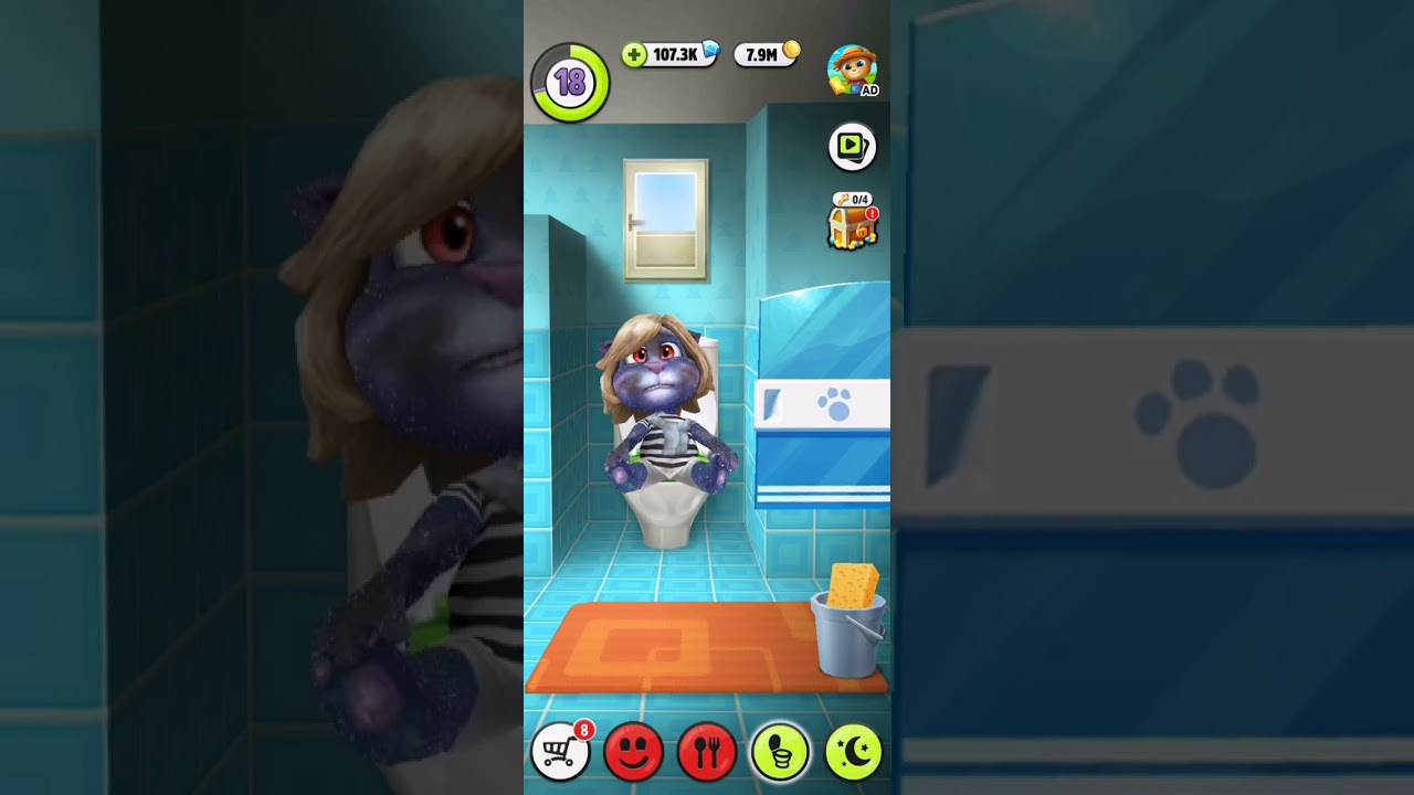 Fun Fun Fun💩Toilet Poop My talking tom Baby🚽Gameplay - YouTube